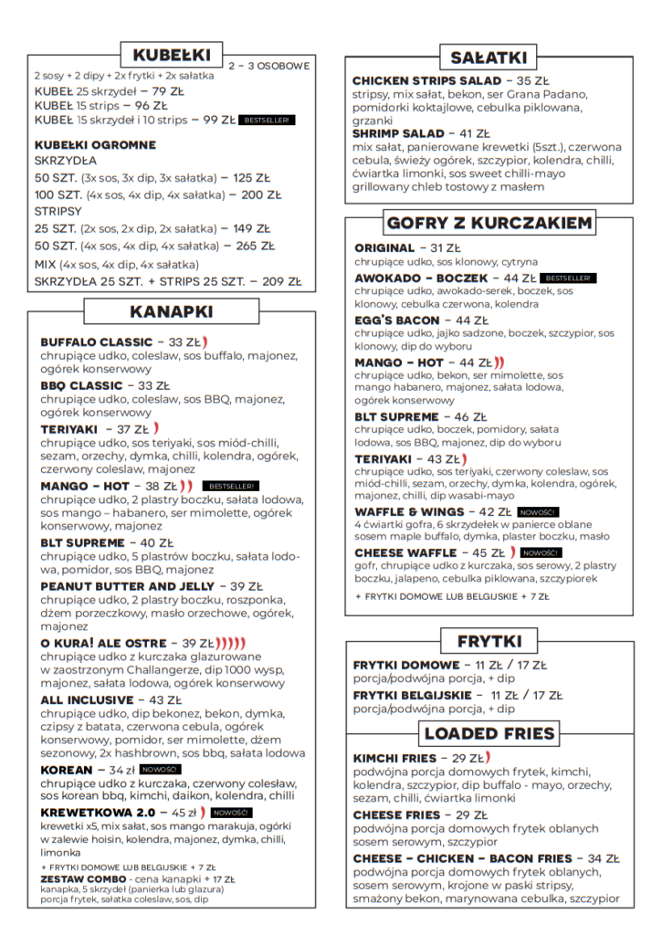 MENU – KURA