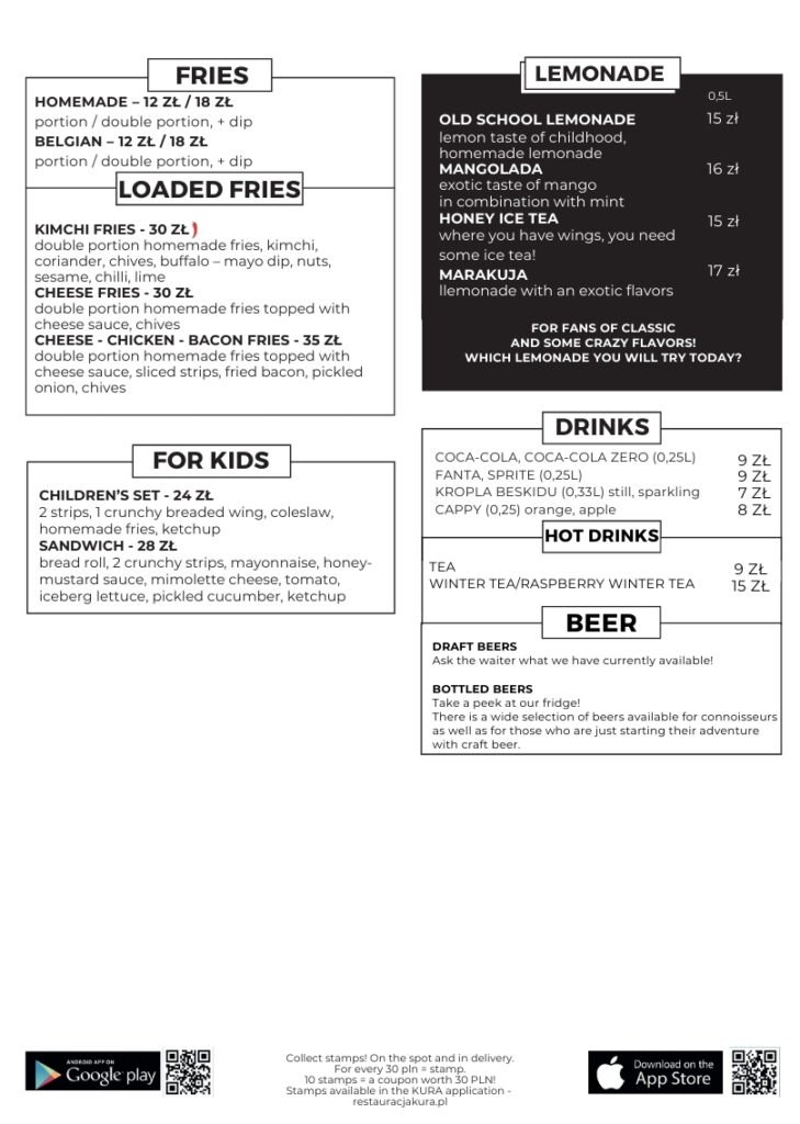 MENU – KURA